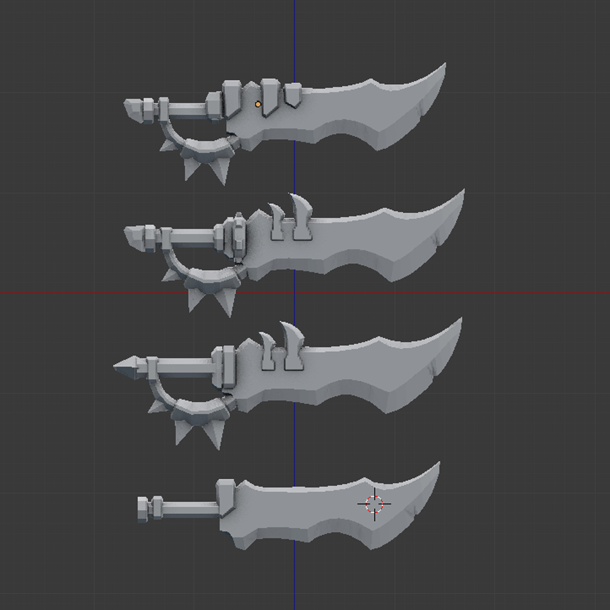 Stylized daggers ready games 3D model - TurboSquid 1253328
