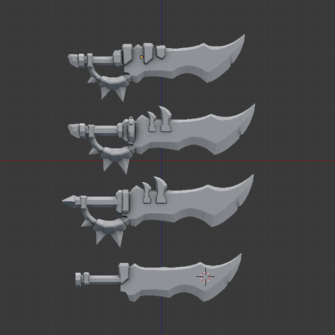 Stylized daggers ready games 3D model - TurboSquid 1253328
