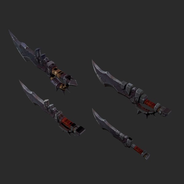 Stylized daggers ready games 3D model - TurboSquid 1253328