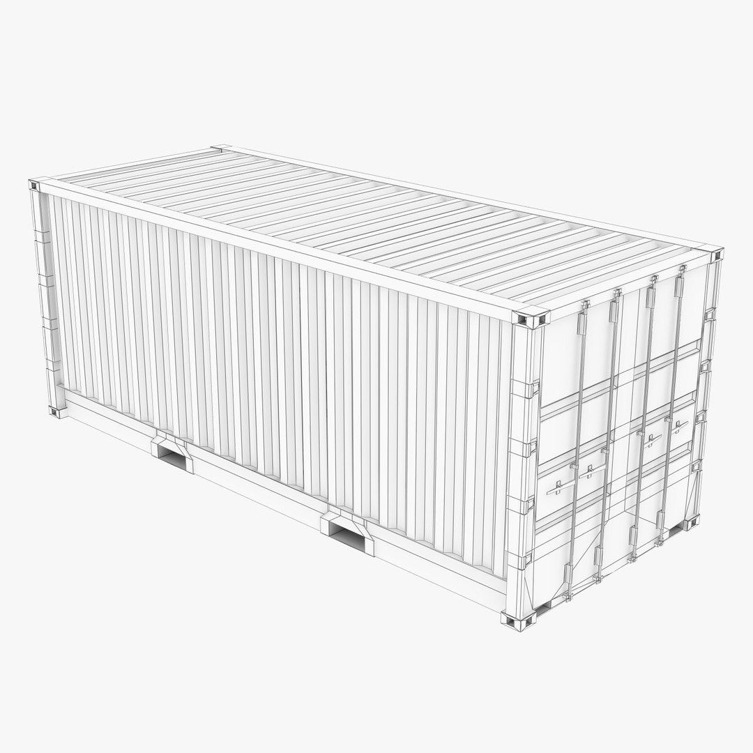 3d Containers Shipping Model