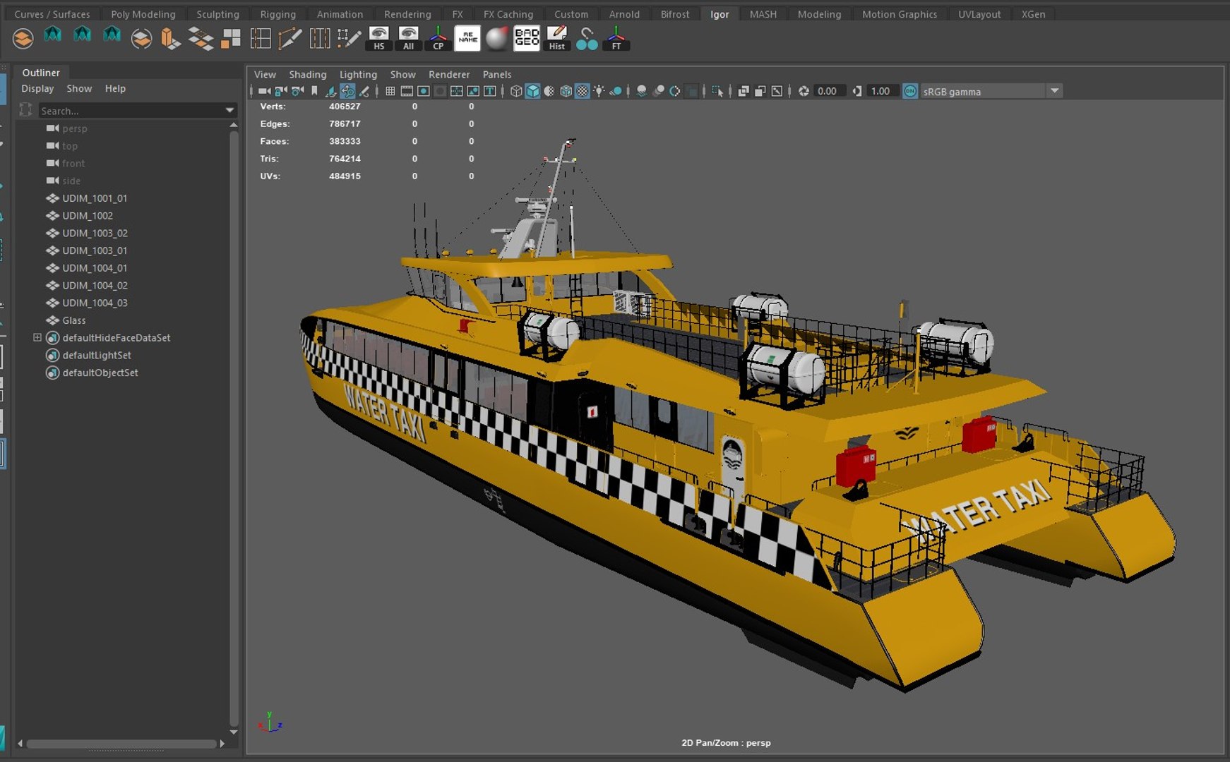 High speed taxi catamaran ferry 3D model - TurboSquid 2001654