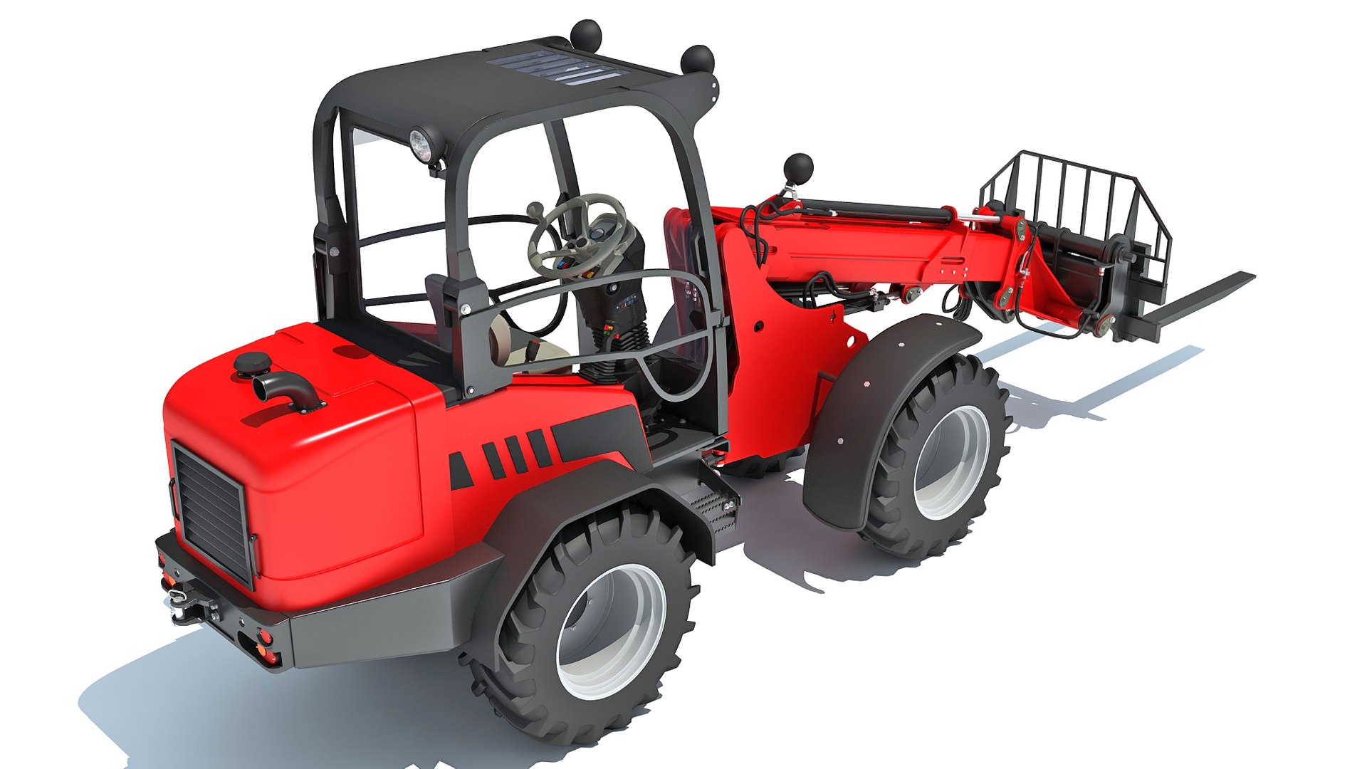 Telescopic Telehandler 3D Model - TurboSquid 2035285