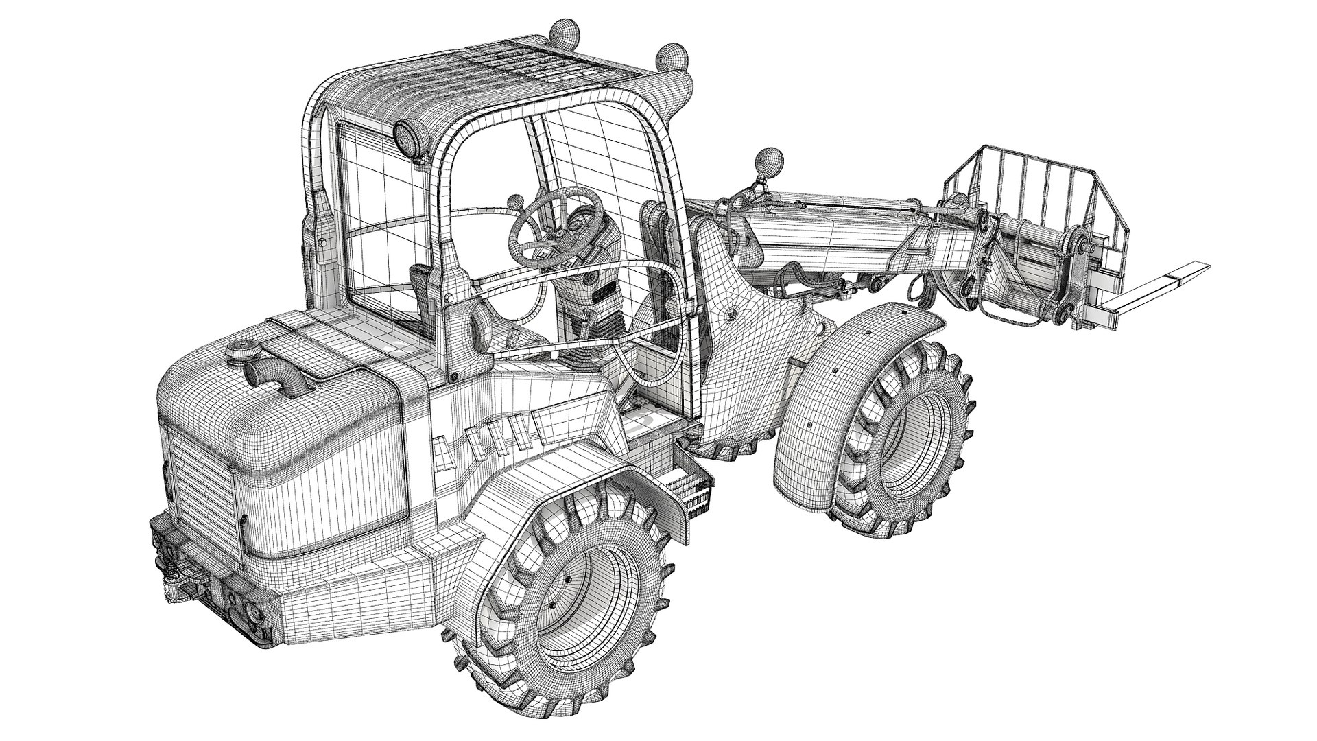 Telescopic Telehandler 3D Model - TurboSquid 2035285