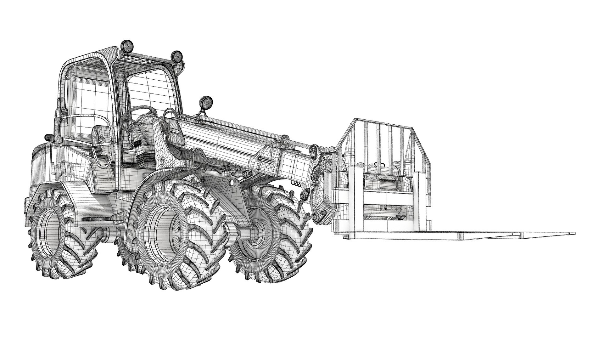 Telescopic Telehandler 3D Model - TurboSquid 2035285