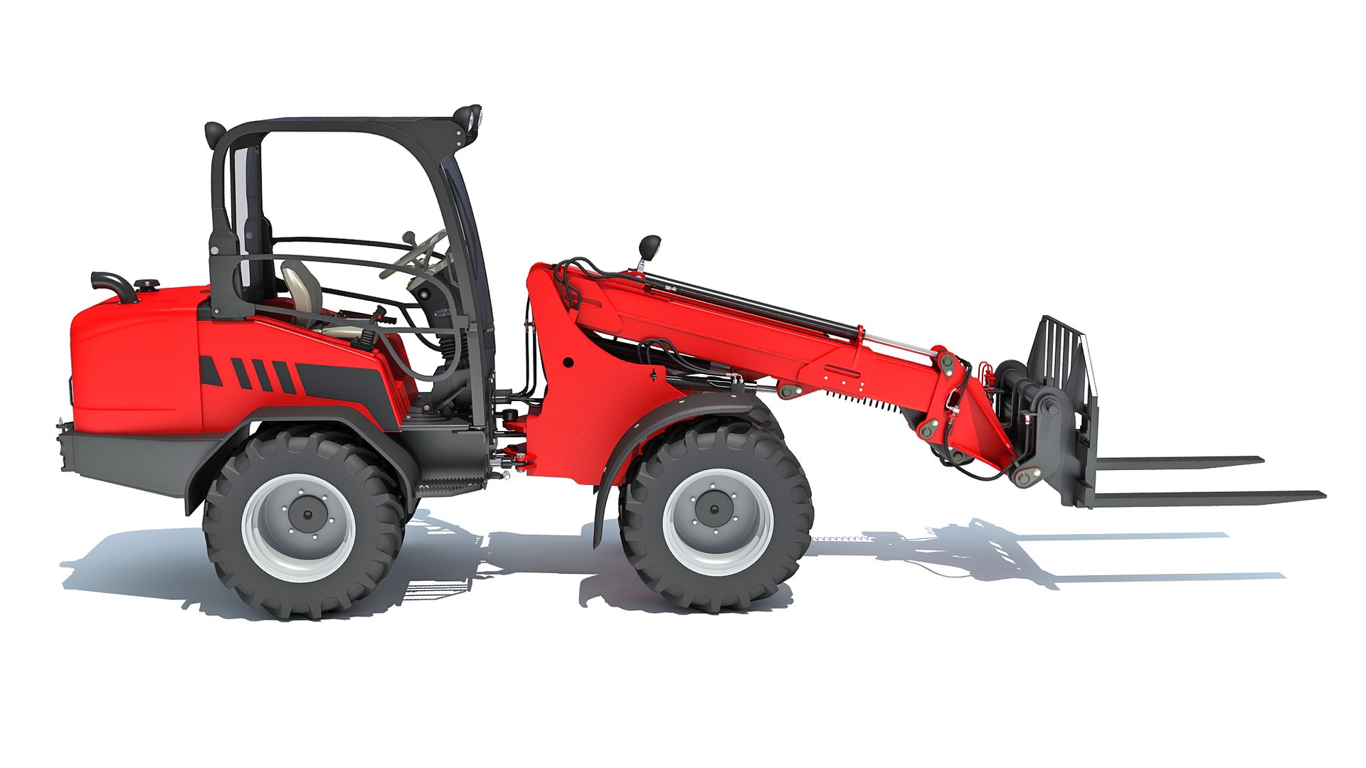 Telescopic Telehandler 3D Model - TurboSquid 2035285