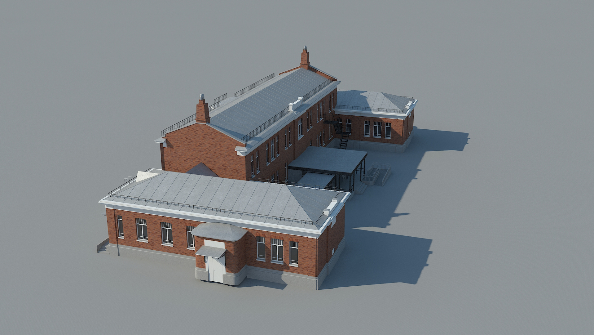 3D hospital building - TurboSquid 1602023
