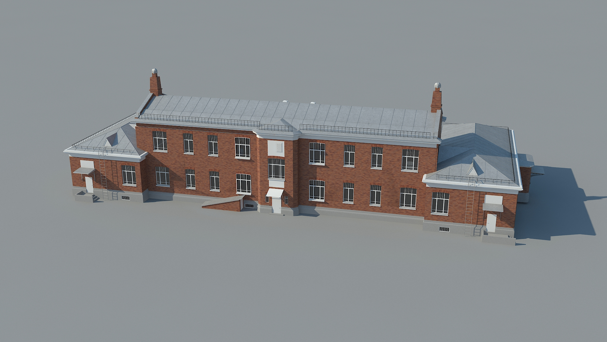 3D hospital building - TurboSquid 1602023