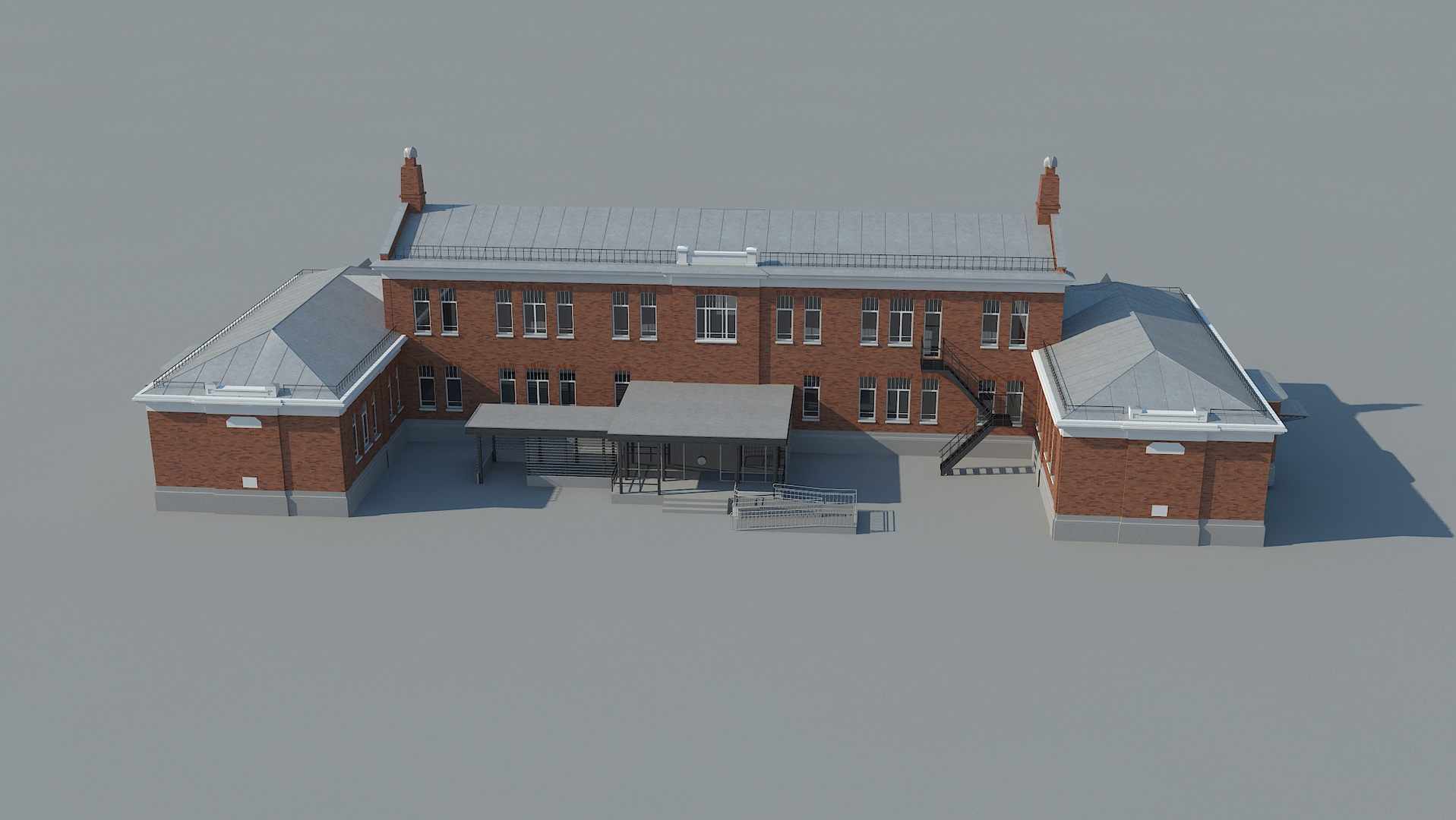 3D hospital building - TurboSquid 1602023