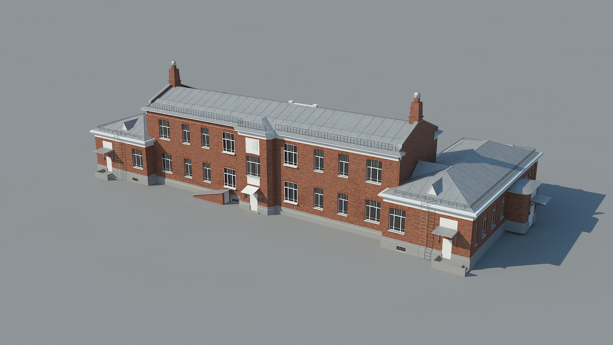 3D hospital building - TurboSquid 1602023