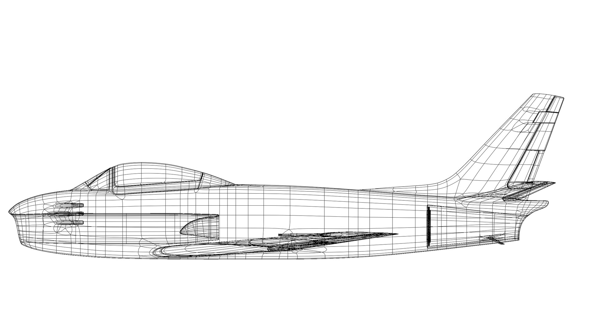 3D F-86A Sabre - TurboSquid 2064574