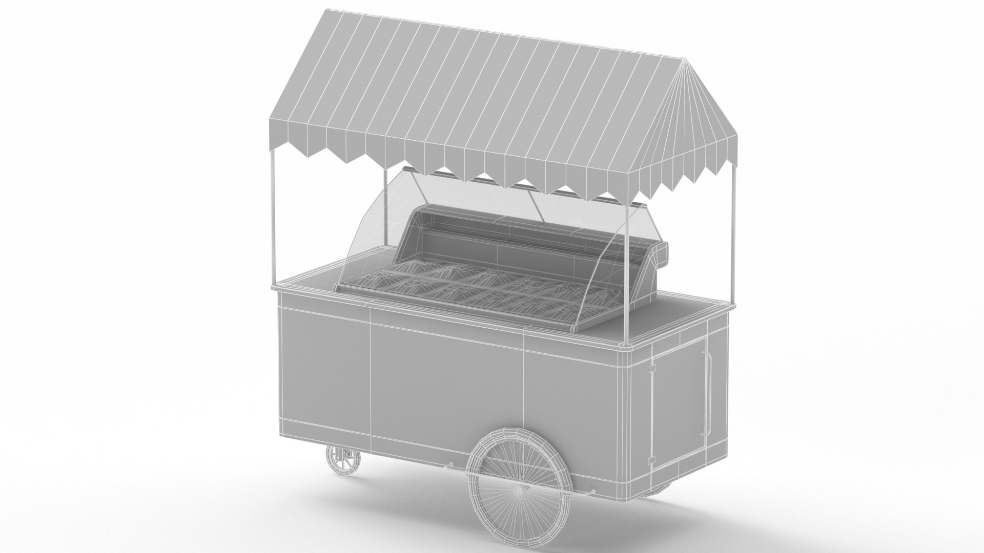 Ice Cream Cart 3D Model - TurboSquid 2219227