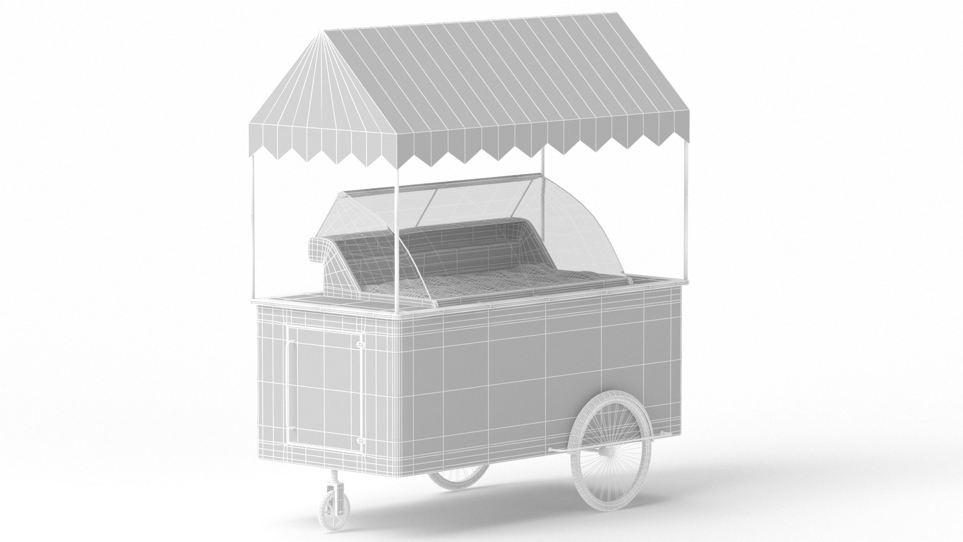 Ice Cream Cart 3D Model - TurboSquid 2219227