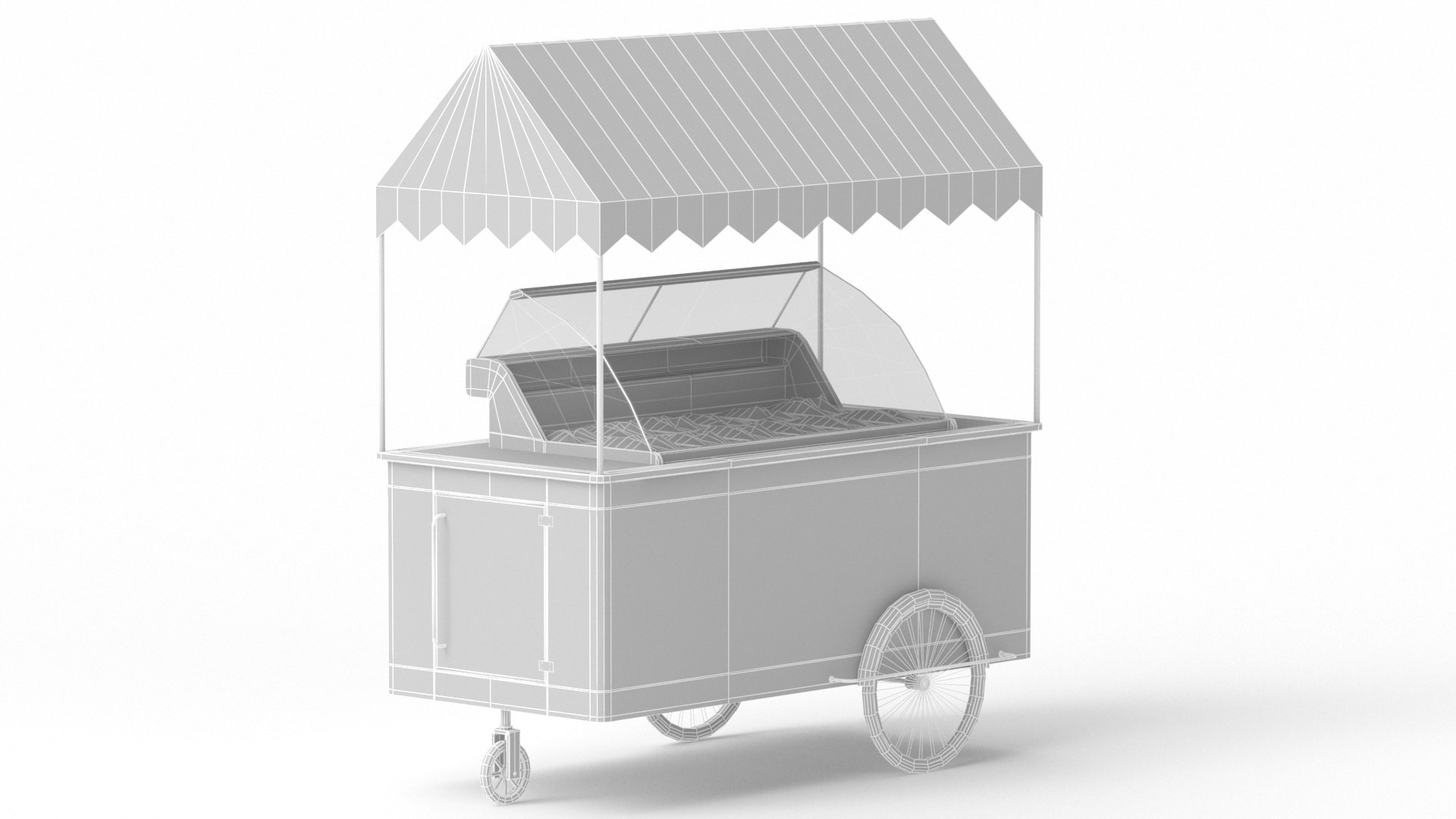 Ice Cream Cart 3D Model - TurboSquid 2219227