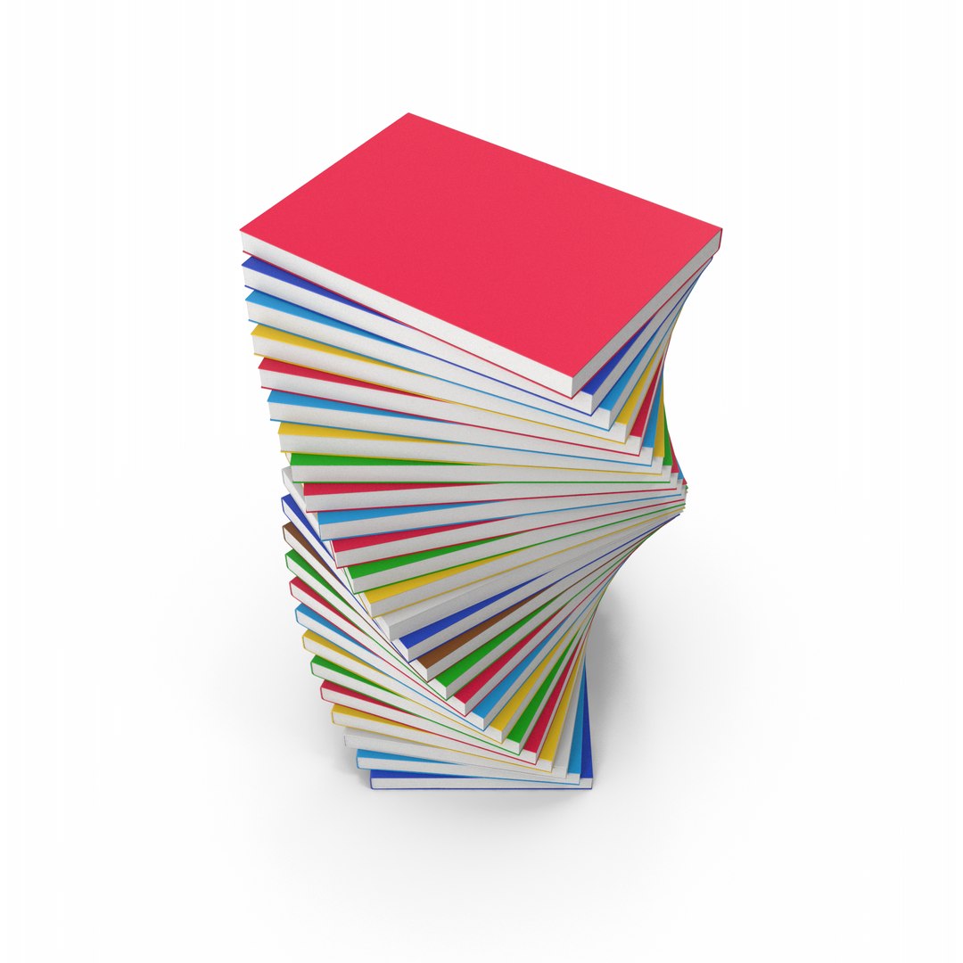 Stack Of Books 3D Model - TurboSquid 1844920