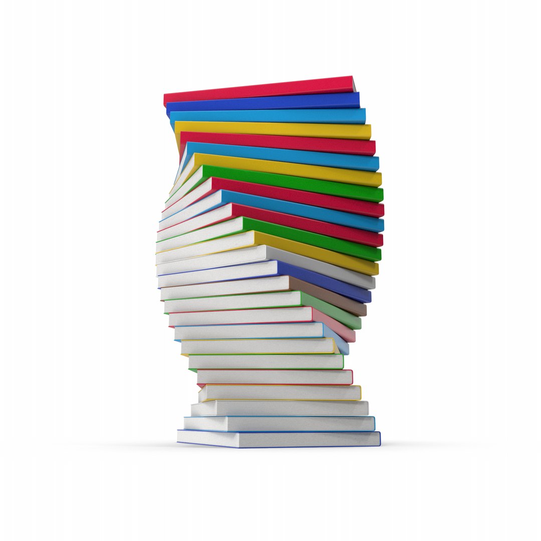 Stack Of Books 3D Model - TurboSquid 1844920