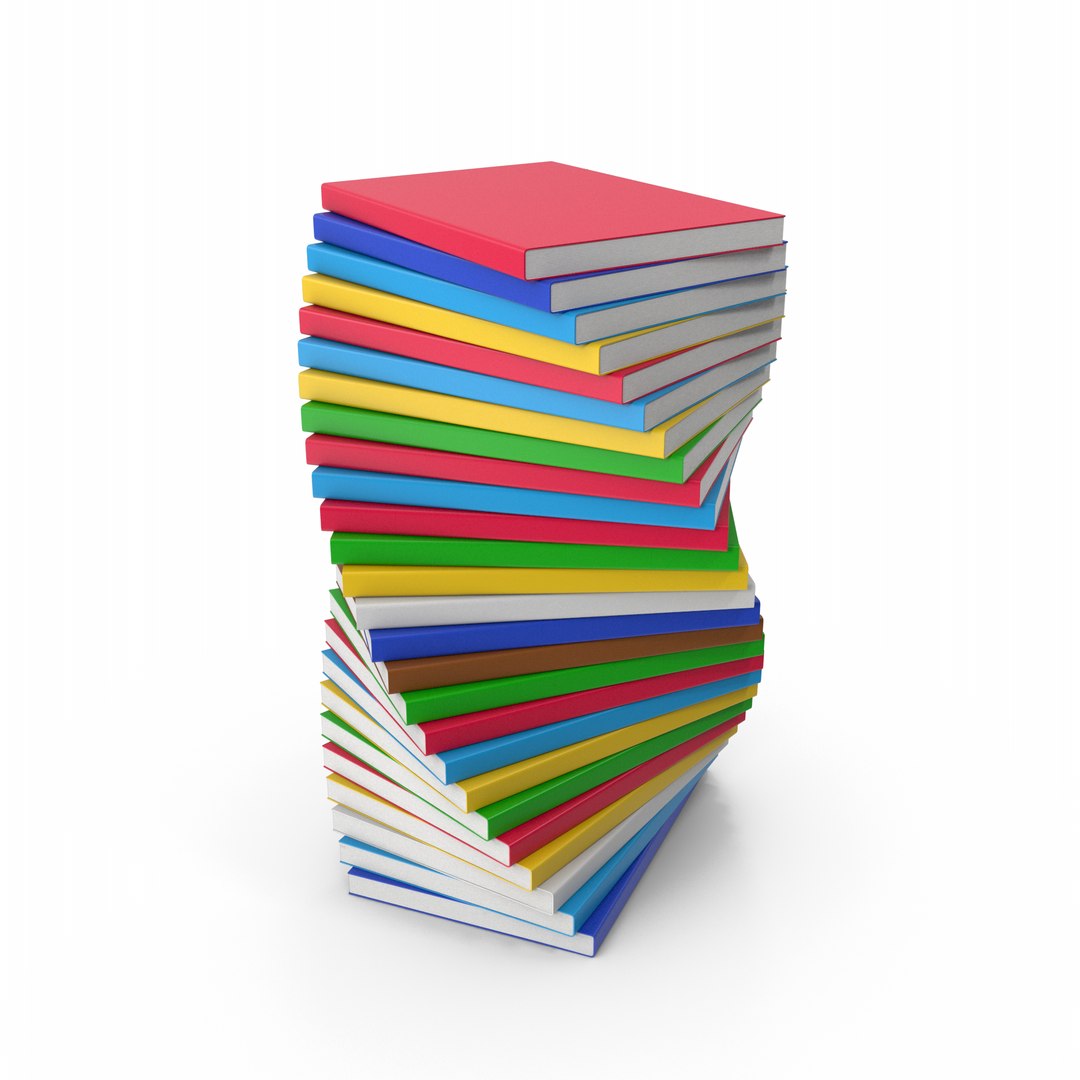 Stack Of Books 3D Model - TurboSquid 1844920