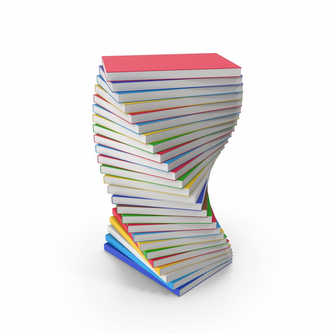 Stack Of Books 3D Model - TurboSquid 1844920