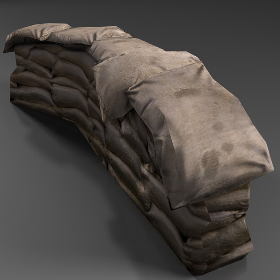 3d Ready Sandbags Model