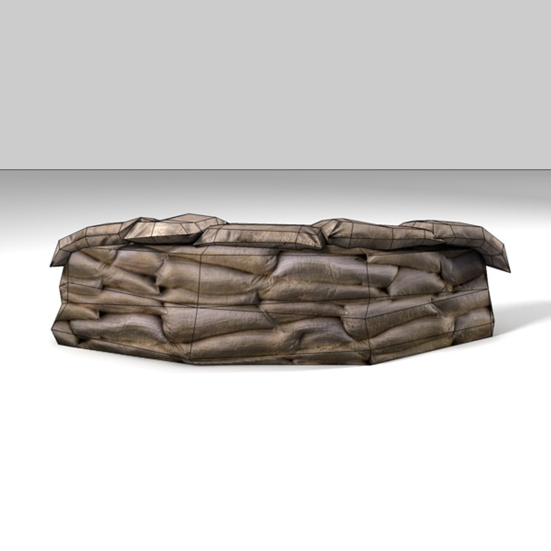 3d Ready Sandbags Model