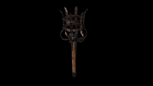 3D model medieval metal torch - TurboSquid 1699692