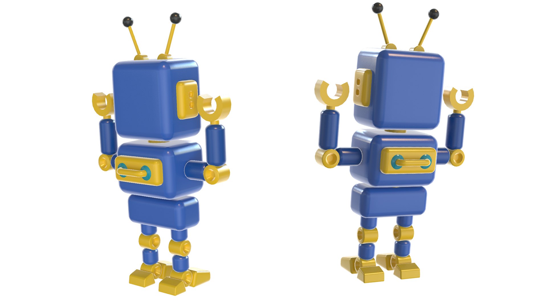 Cute Robot Character Android Cyborg Battle Model - TurboSquid 2046584