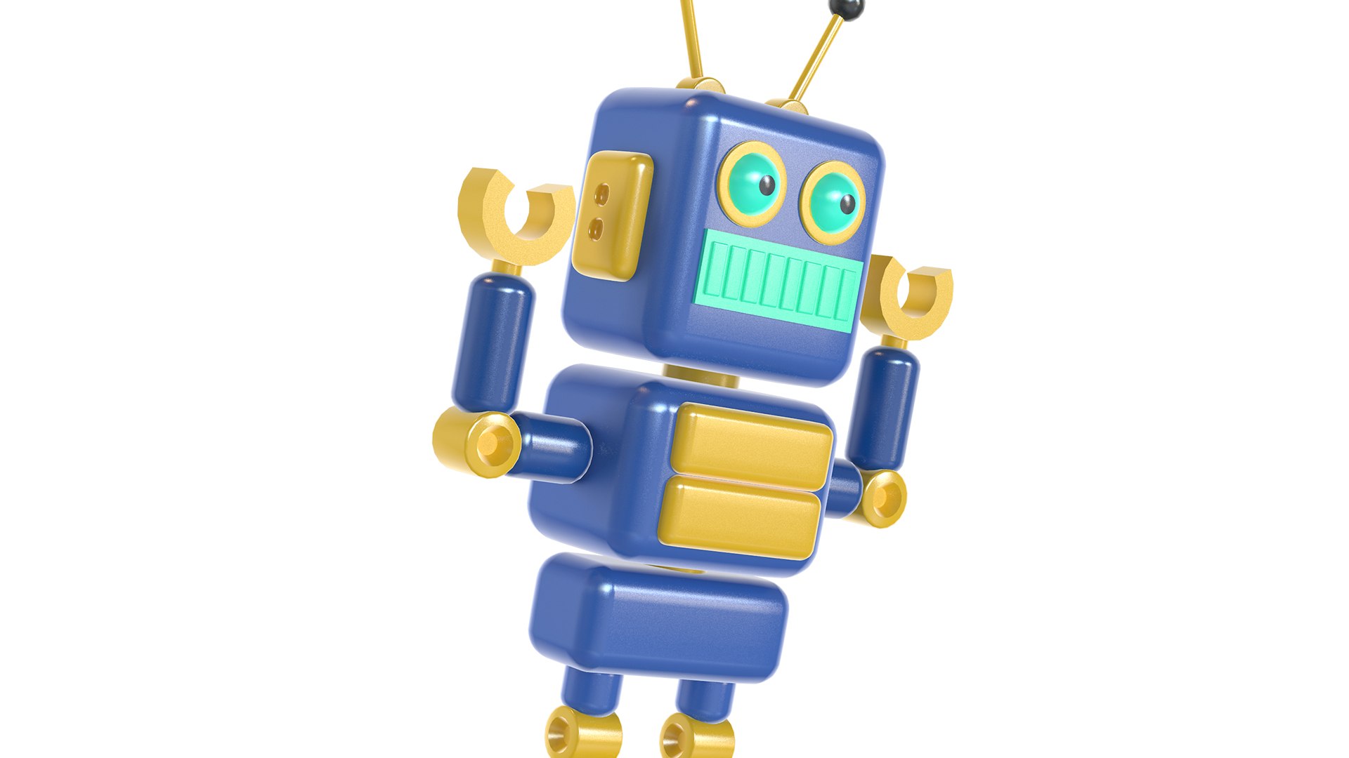 Cute Robot Character Android Cyborg Battle Model - TurboSquid 2046584