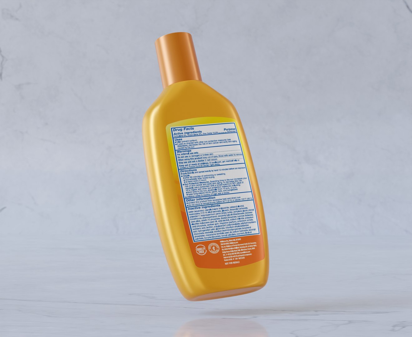 Sun Screen Bottle 3D Model - TurboSquid 2344044