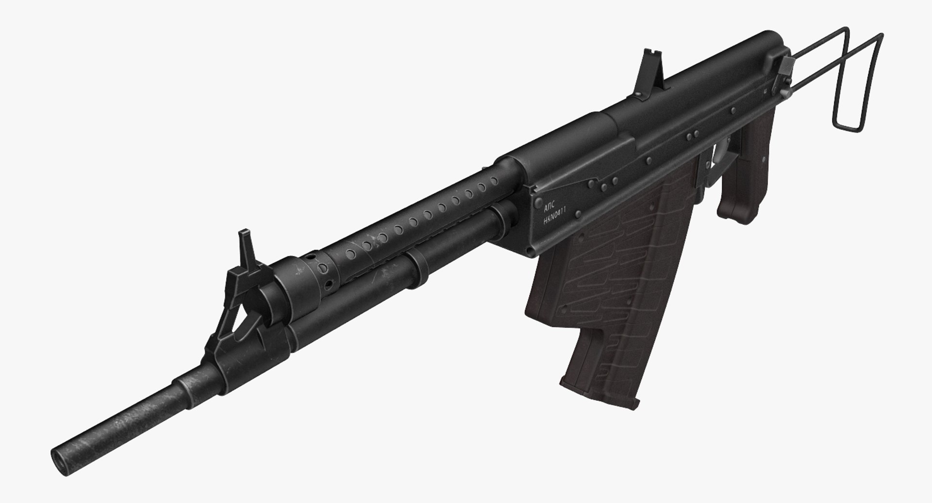 3d Model Aps Underwater Assault Rifle