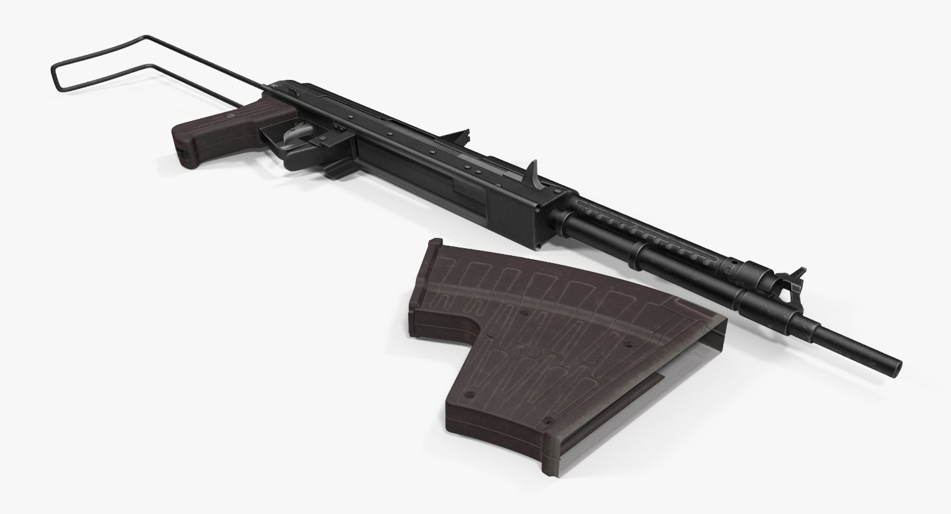 3d Model Aps Underwater Assault Rifle