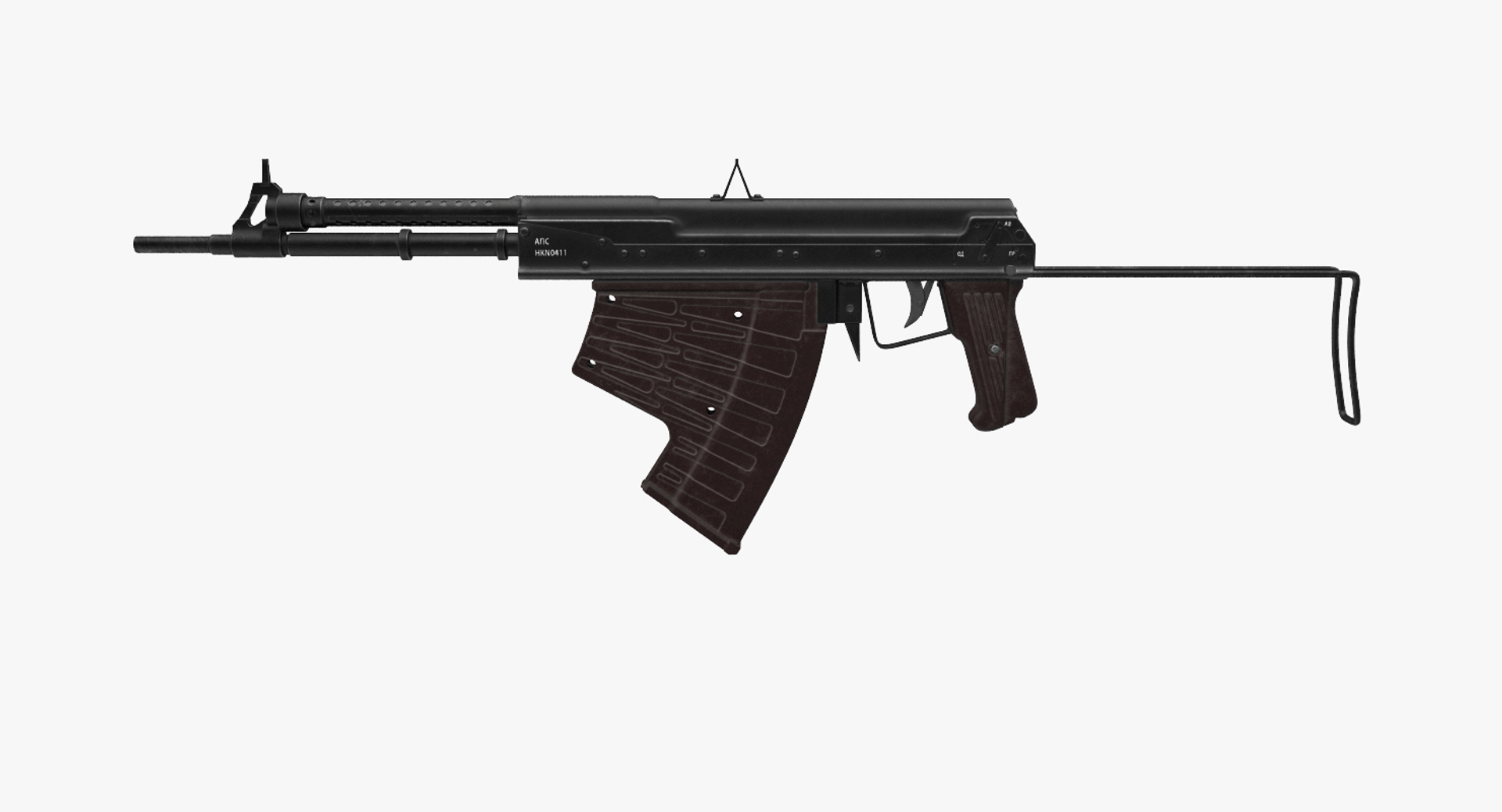 3d Model Aps Underwater Assault Rifle