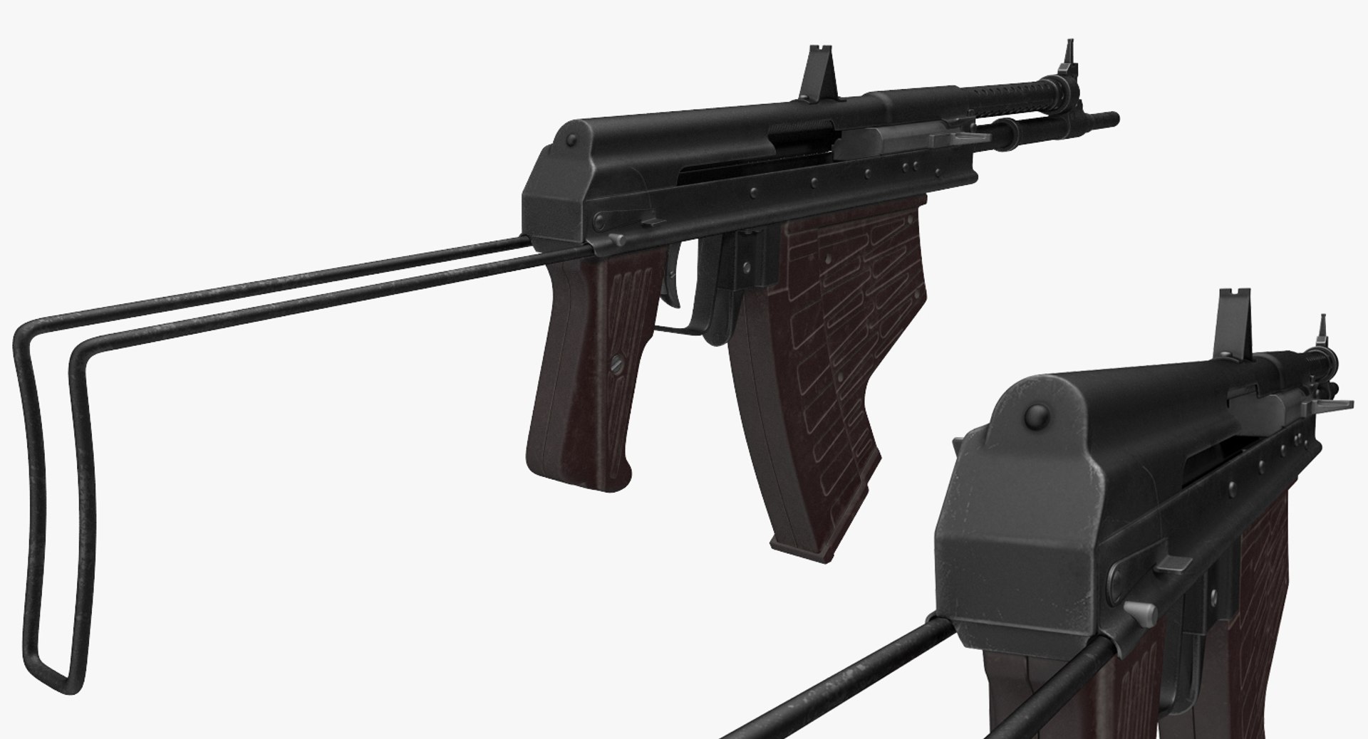 3d Model Aps Underwater Assault Rifle