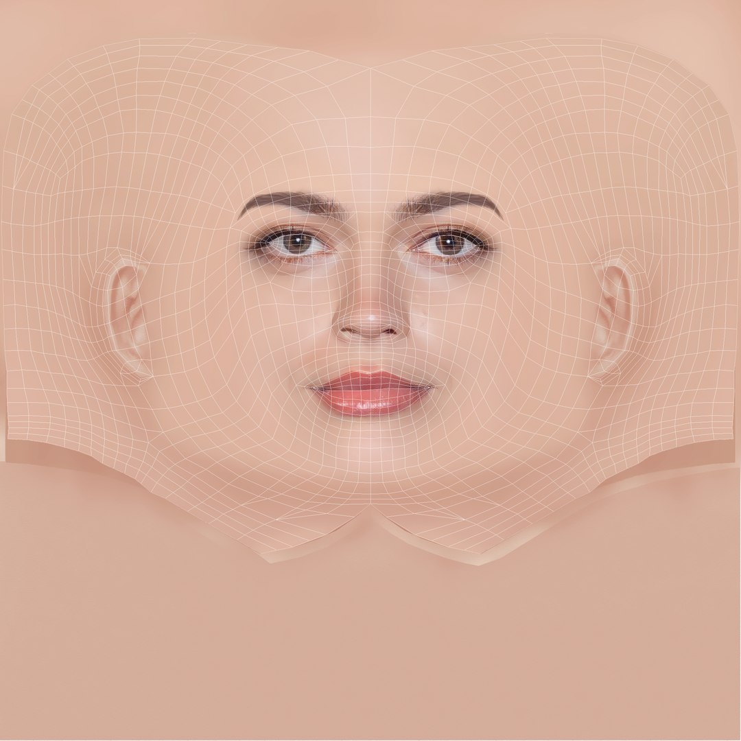 Emma Mackey Head - No Hair - Low Poly Head For Game 3D Model ...