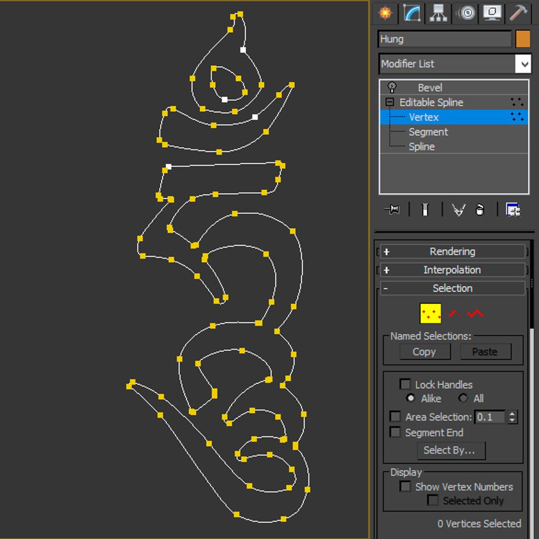 3ds Max Tibetan Hung Hum Symbol