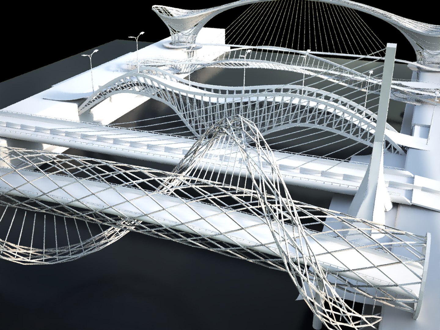 Bridge Design 3D Model - TurboSquid 1348513
