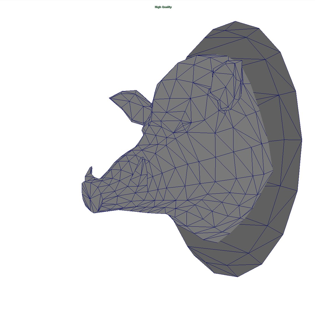 3d Model Boar S Head