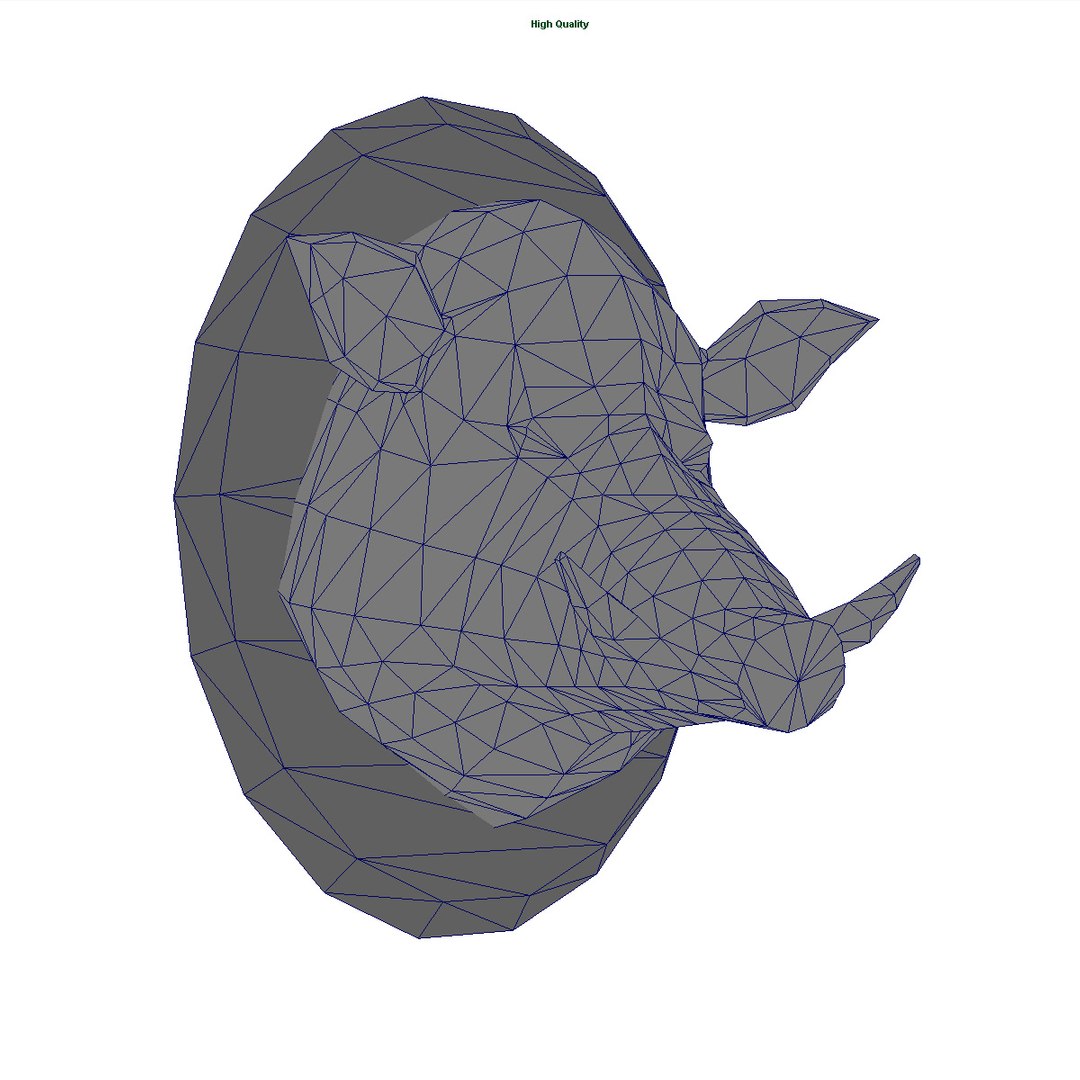 3d Model Boar S Head