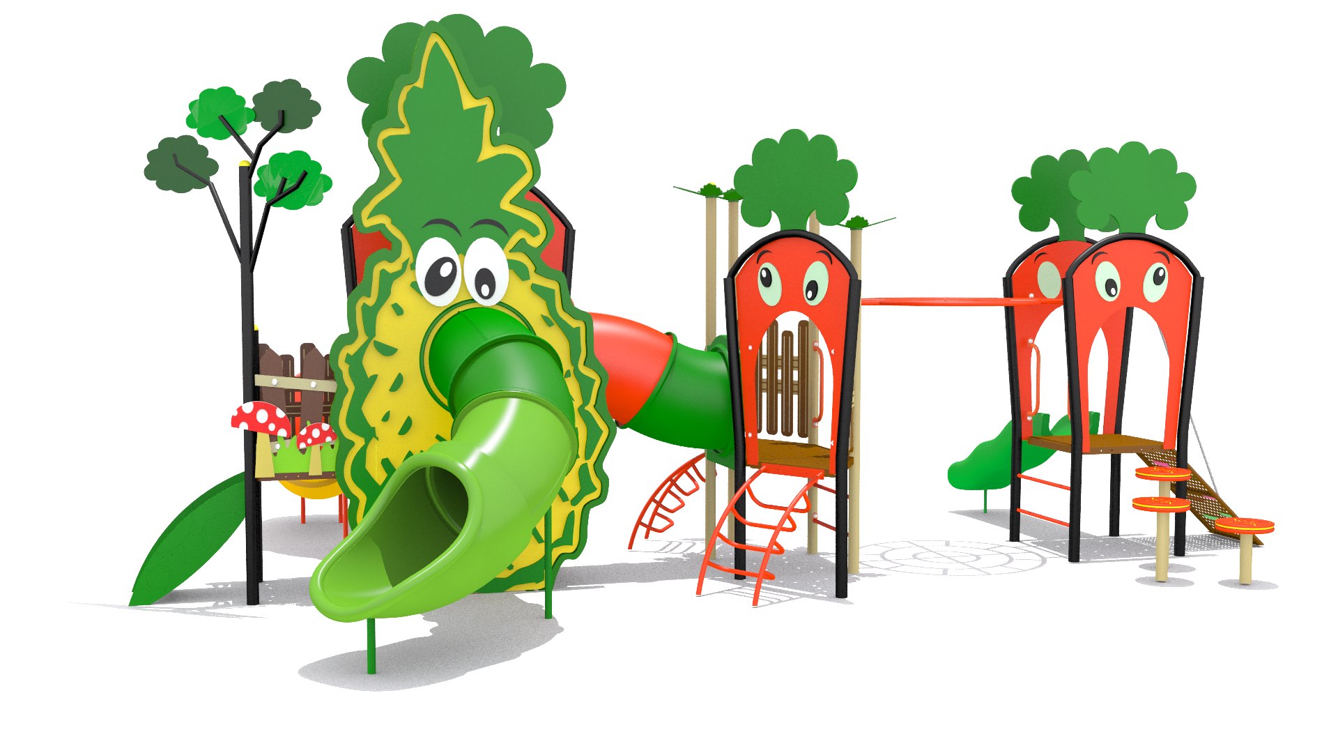 3D Playground Play Fruit Model - TurboSquid 1696650