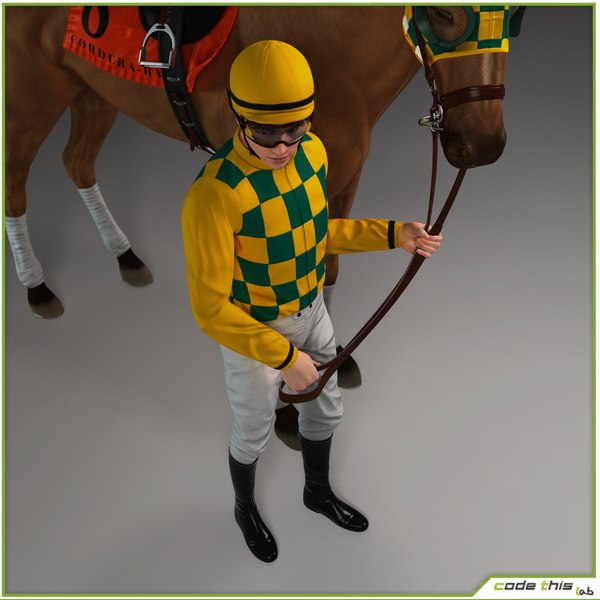 3d animations jockey
