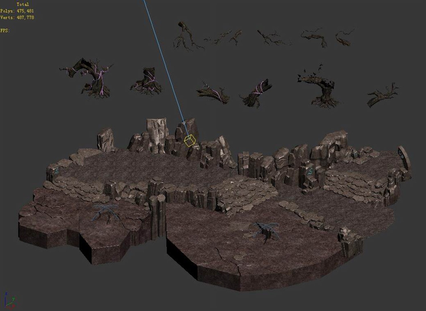 3D Model Fallen Land - Entrance - TurboSquid 1446802