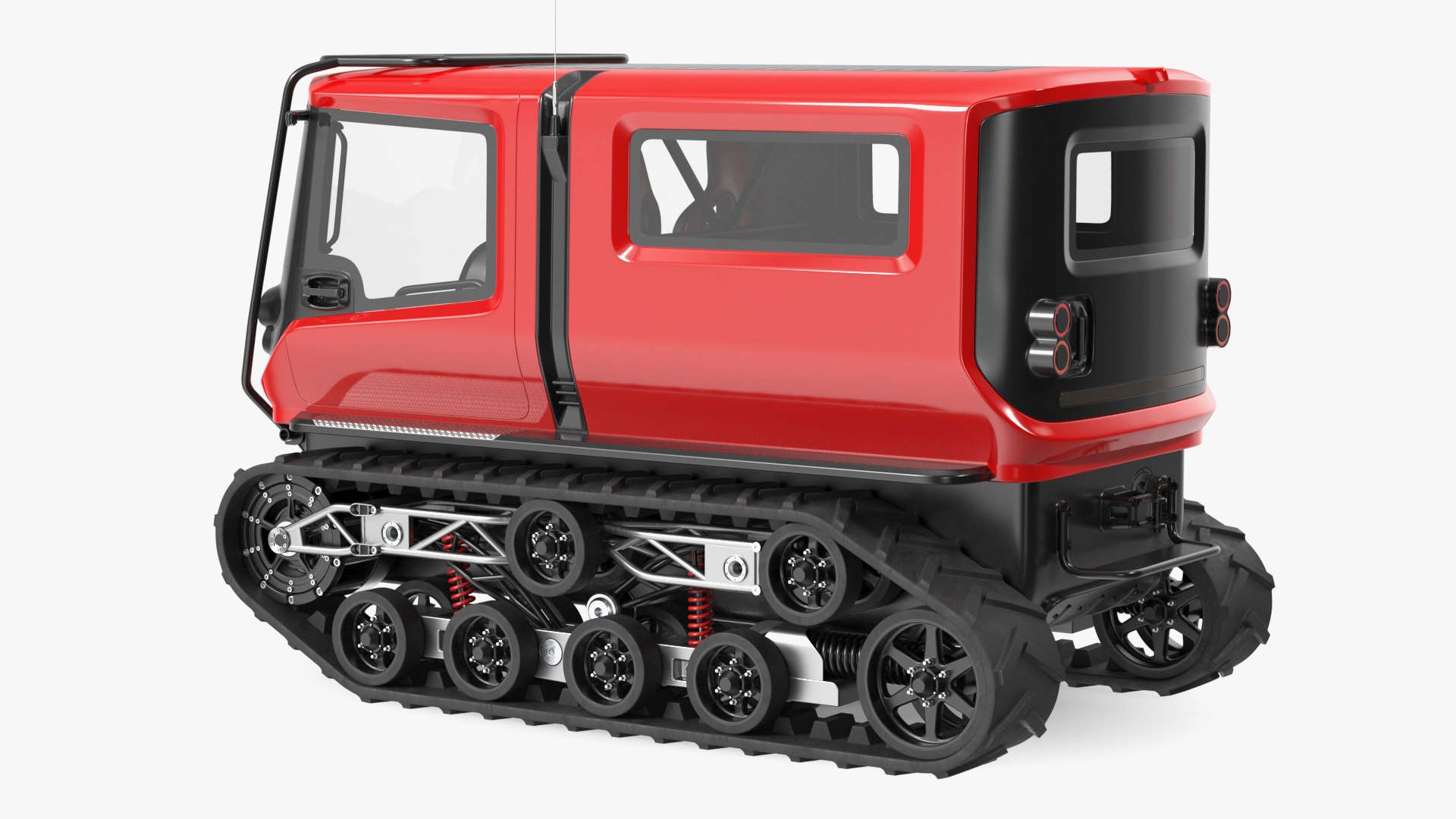 Polar Exploration Vehicle Red 3D Model - TurboSquid 2134136