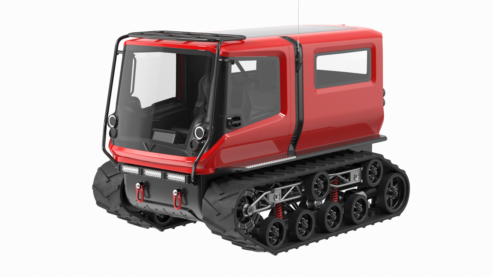 Polar Exploration Vehicle Red 3D Model - TurboSquid 2134136