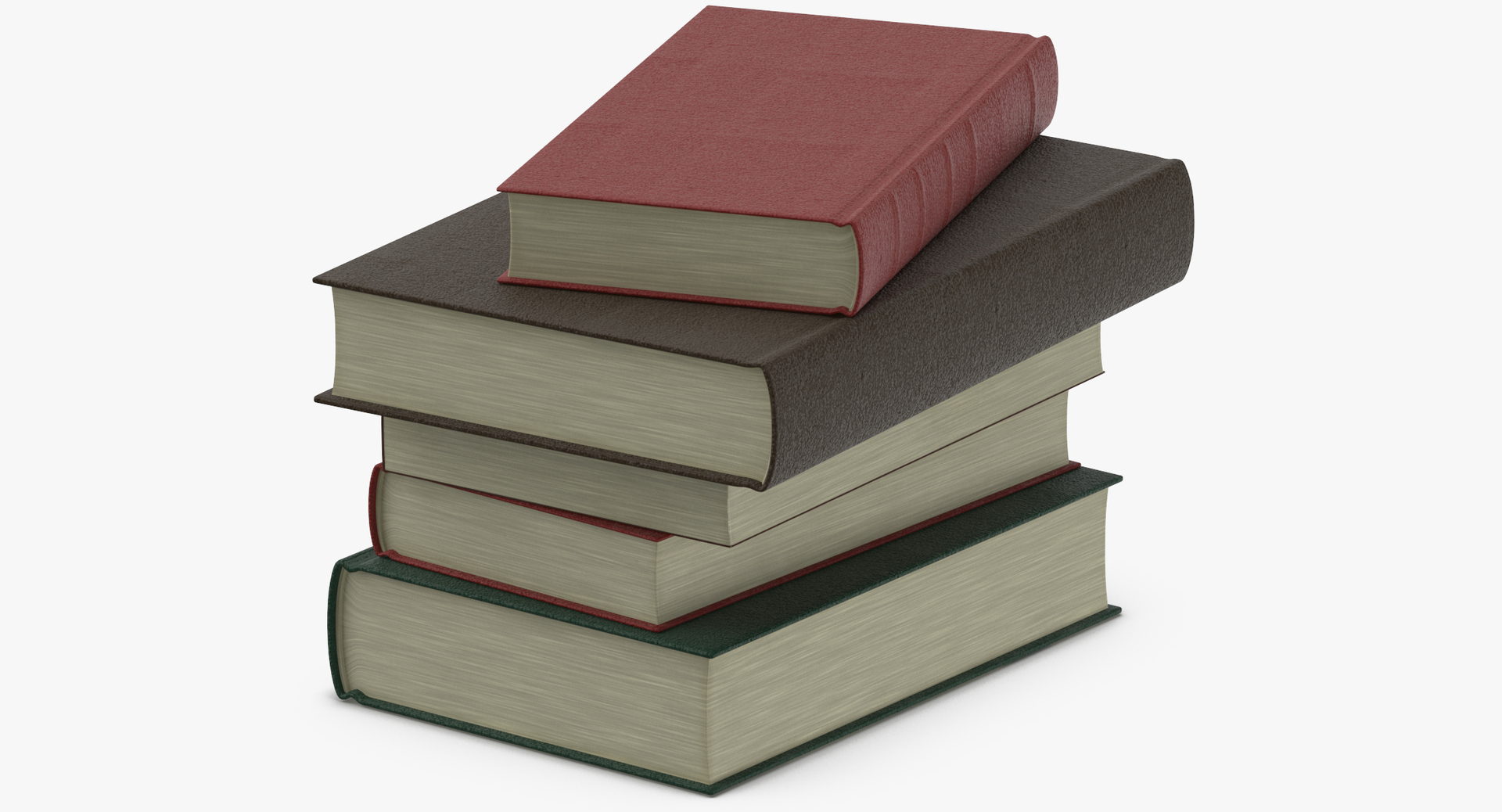 Book Pile 3D Model - TurboSquid 1290013