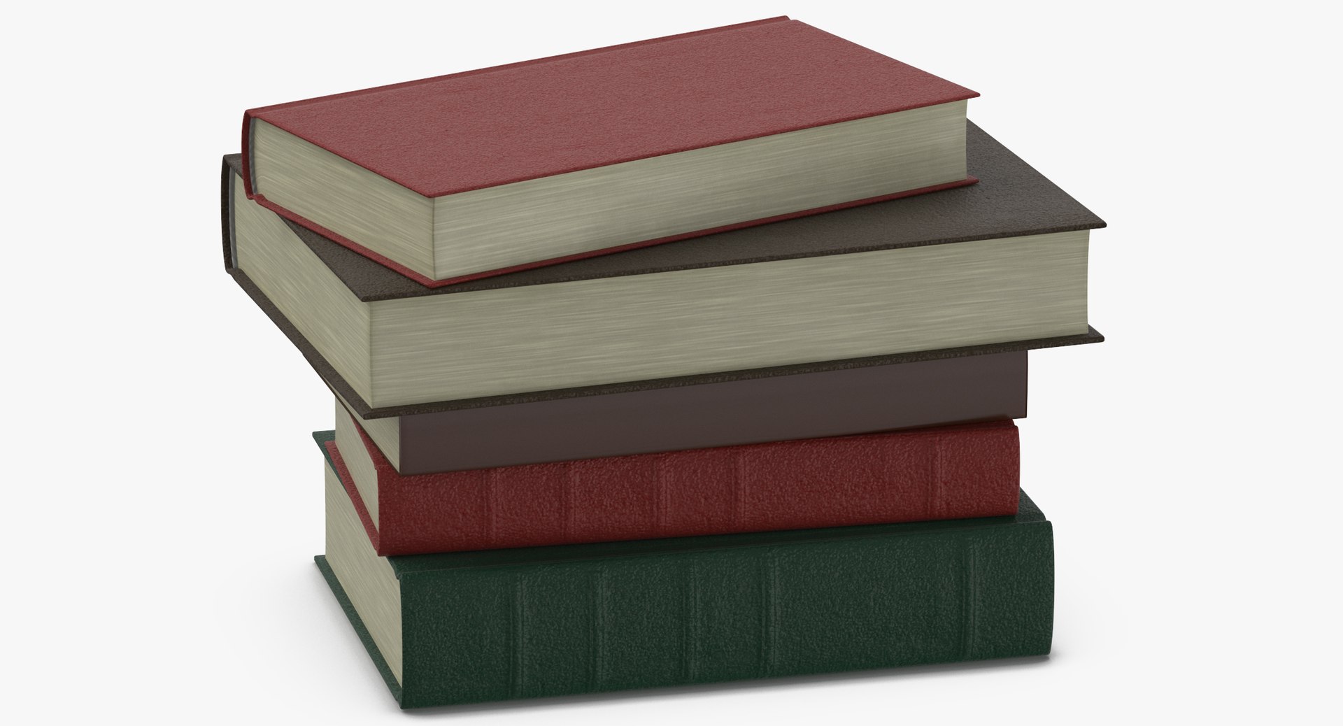 Book Pile 3D Model - TurboSquid 1290013