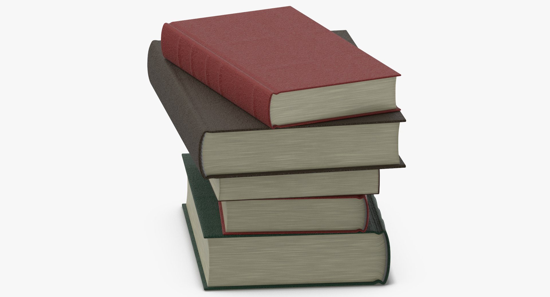 Book Pile 3D Model - TurboSquid 1290013