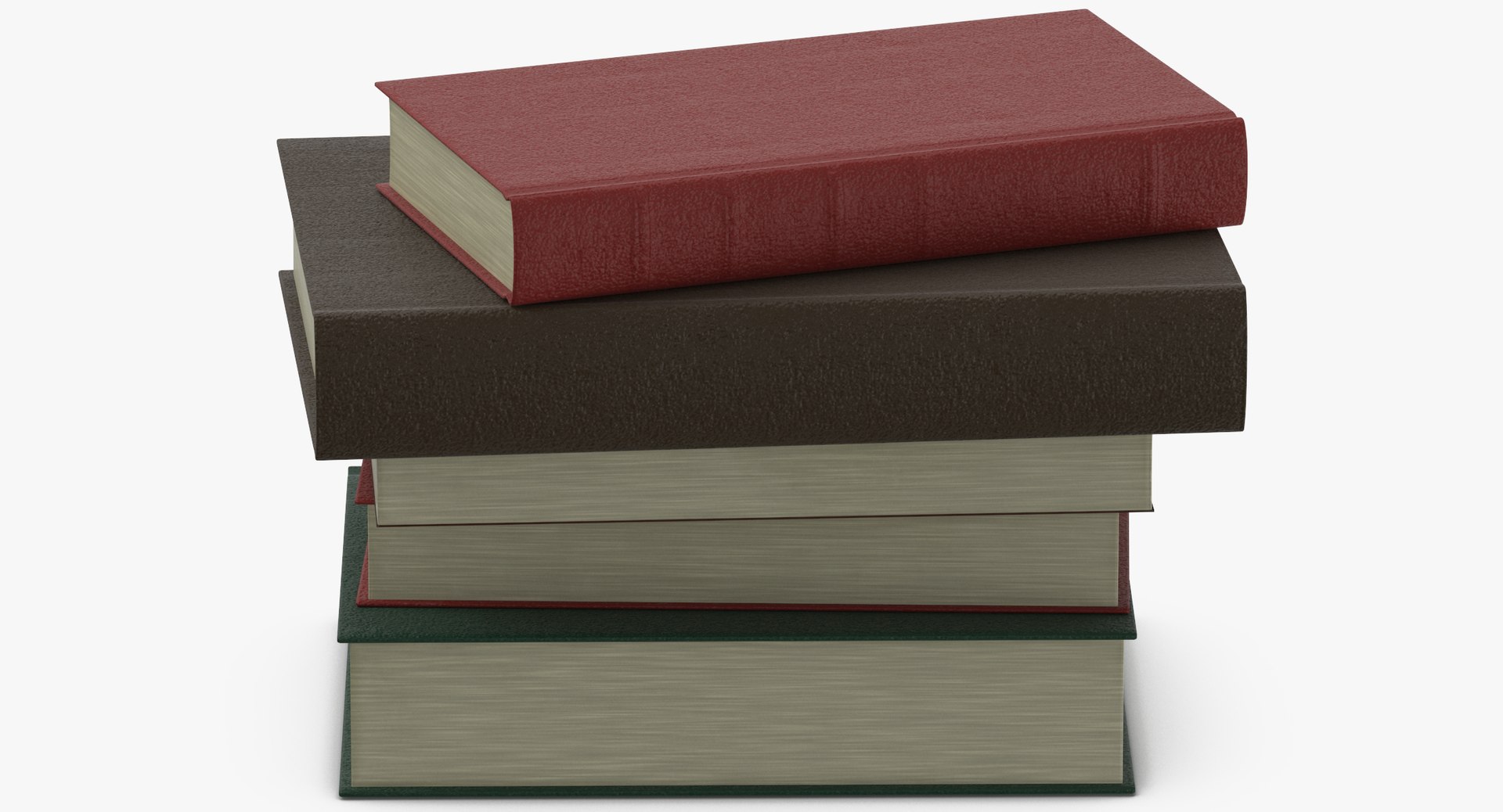 Book Pile 3D Model - TurboSquid 1290013