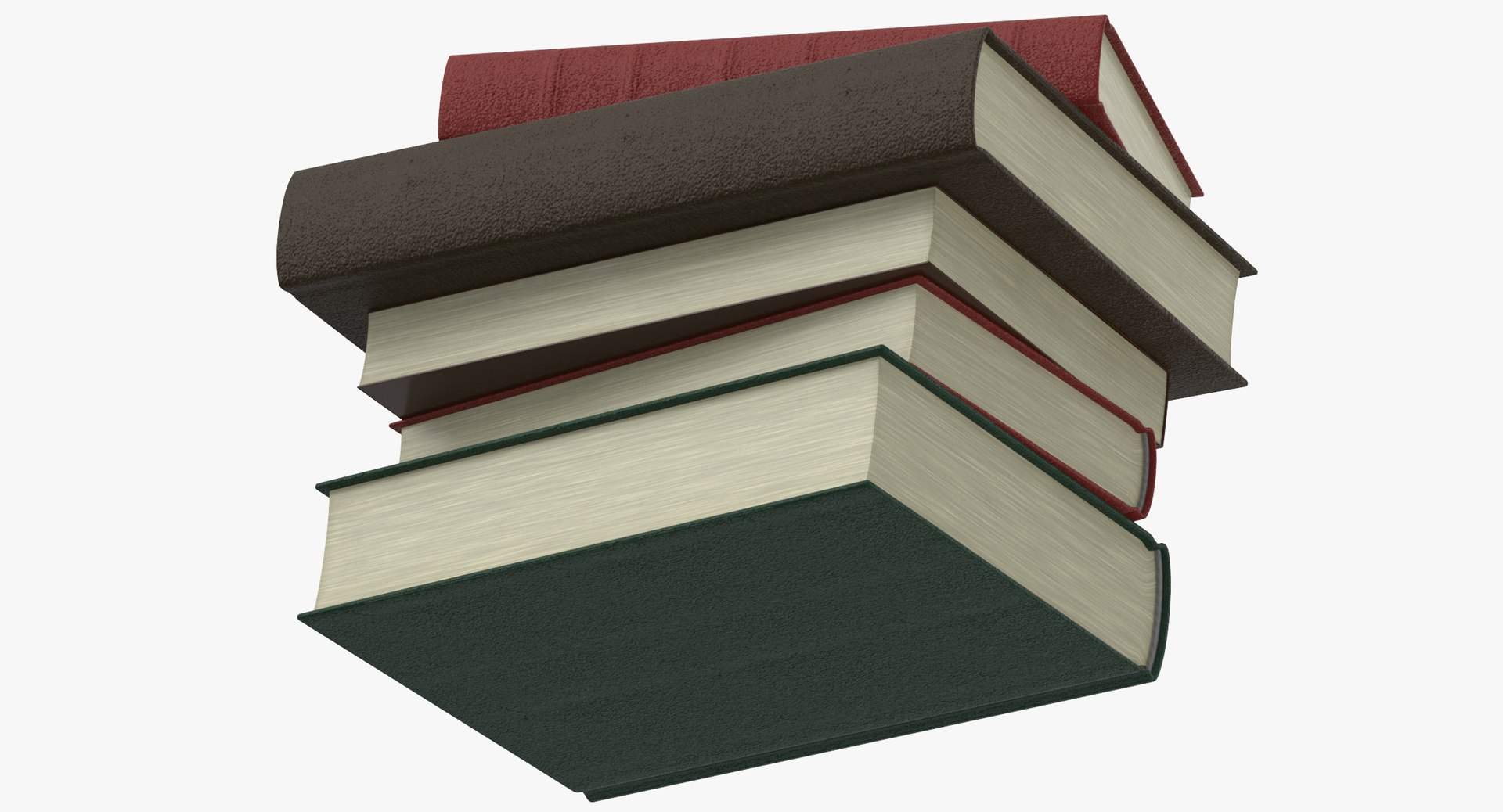 Book Pile 3D Model - TurboSquid 1290013
