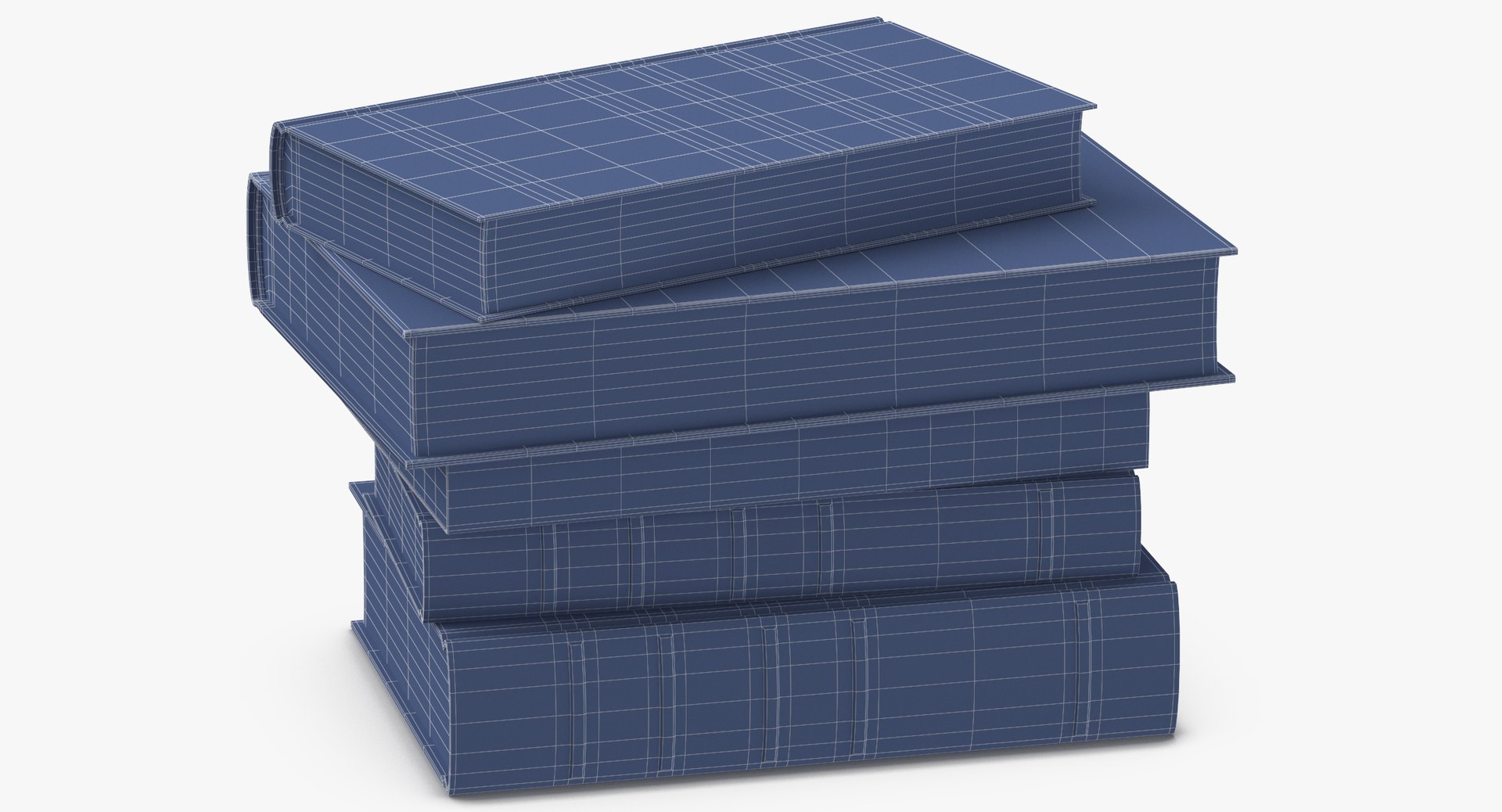 Book Pile 3D Model - TurboSquid 1290013