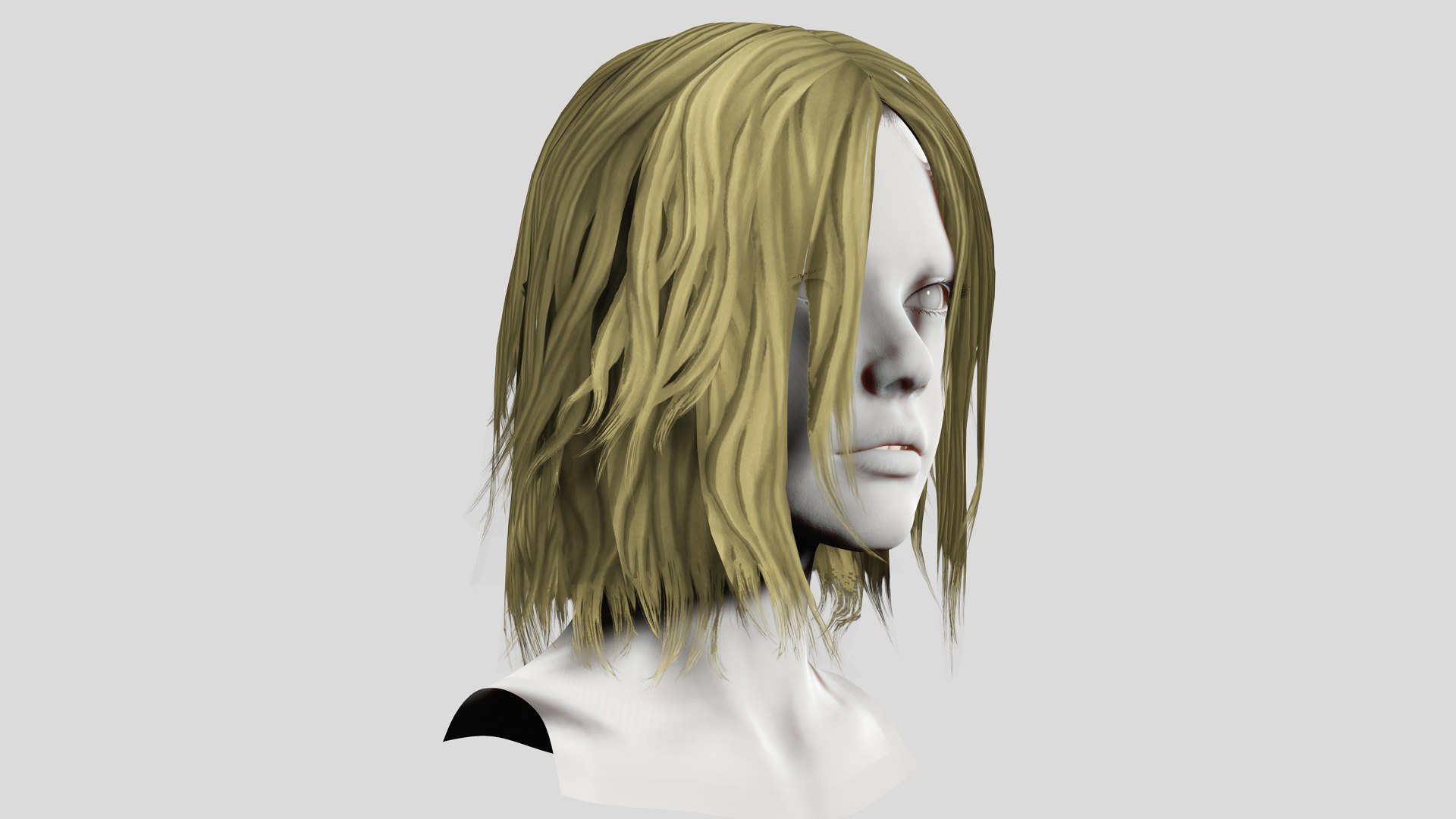 Female Short Messy Hair 3D Model - TurboSquid 2225873