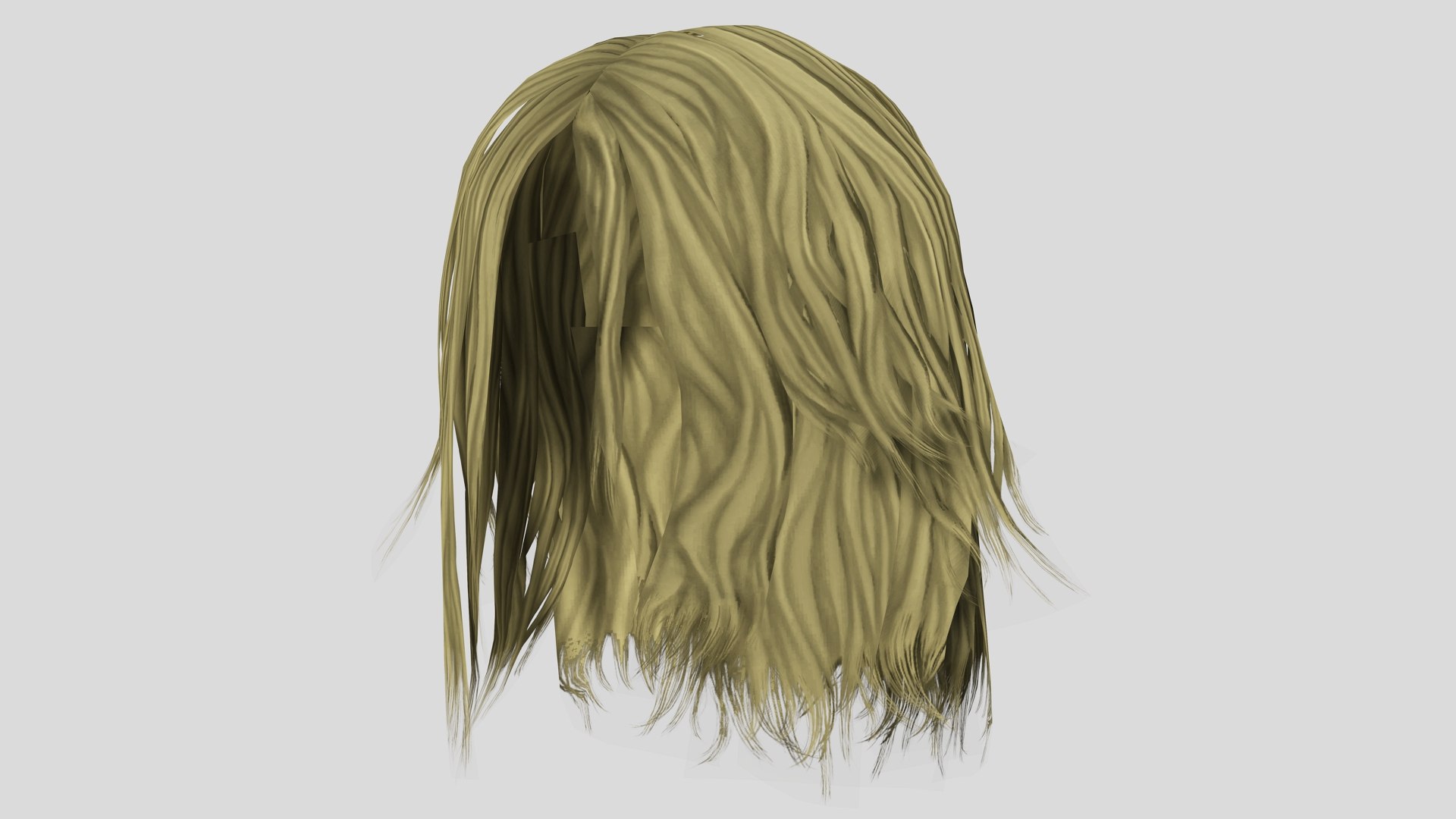 Female Short Messy Hair 3D Model - TurboSquid 2225873
