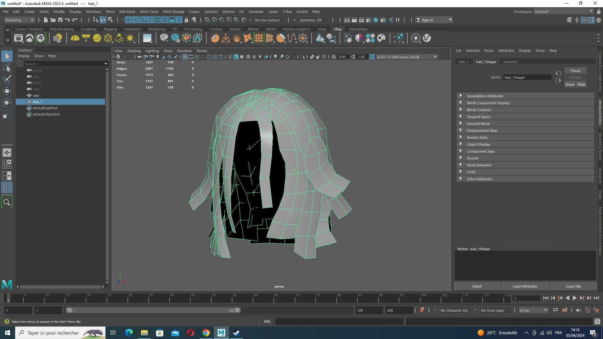 Female Short Messy Hair 3D Model - TurboSquid 2225873
